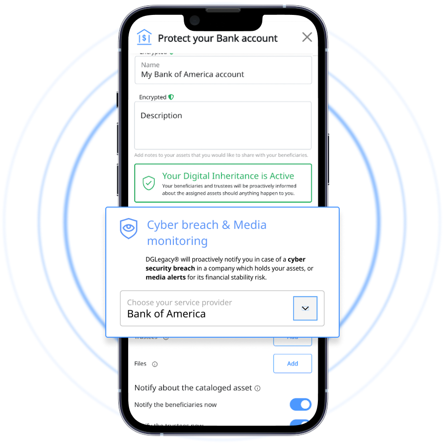 DGLegacy® Cyber breach monitoring: Protecting the digital and financial assets in your wallet ...