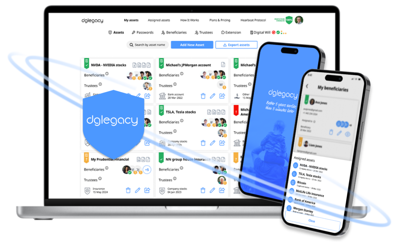 DGLegacy - Your Secure Document and Password Manager with Digital Inheritance